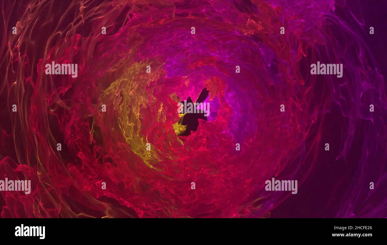 Abstract Motion Background Explosion With Particles And Sphere. Atom ...