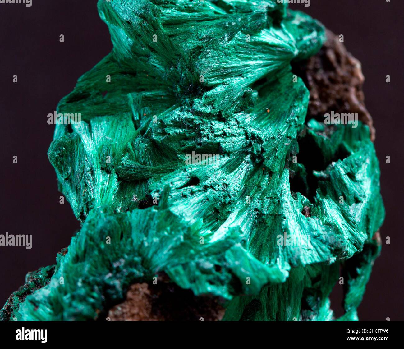 malachite mineral specimen stone rock geology gem crystal Stock Photo ...