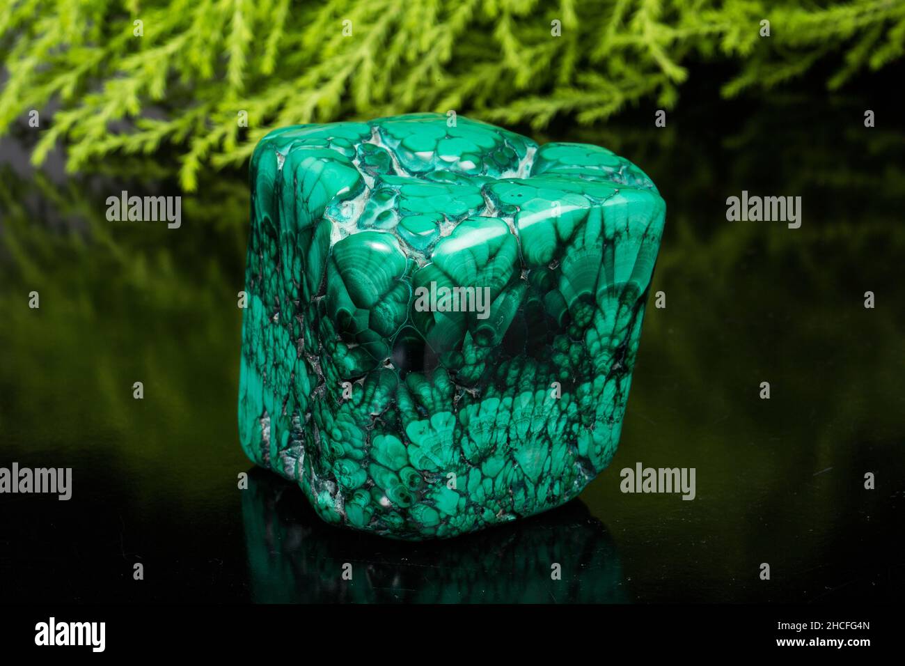 malachite mineral specimen stone rock geology gem crystal Stock Photo ...