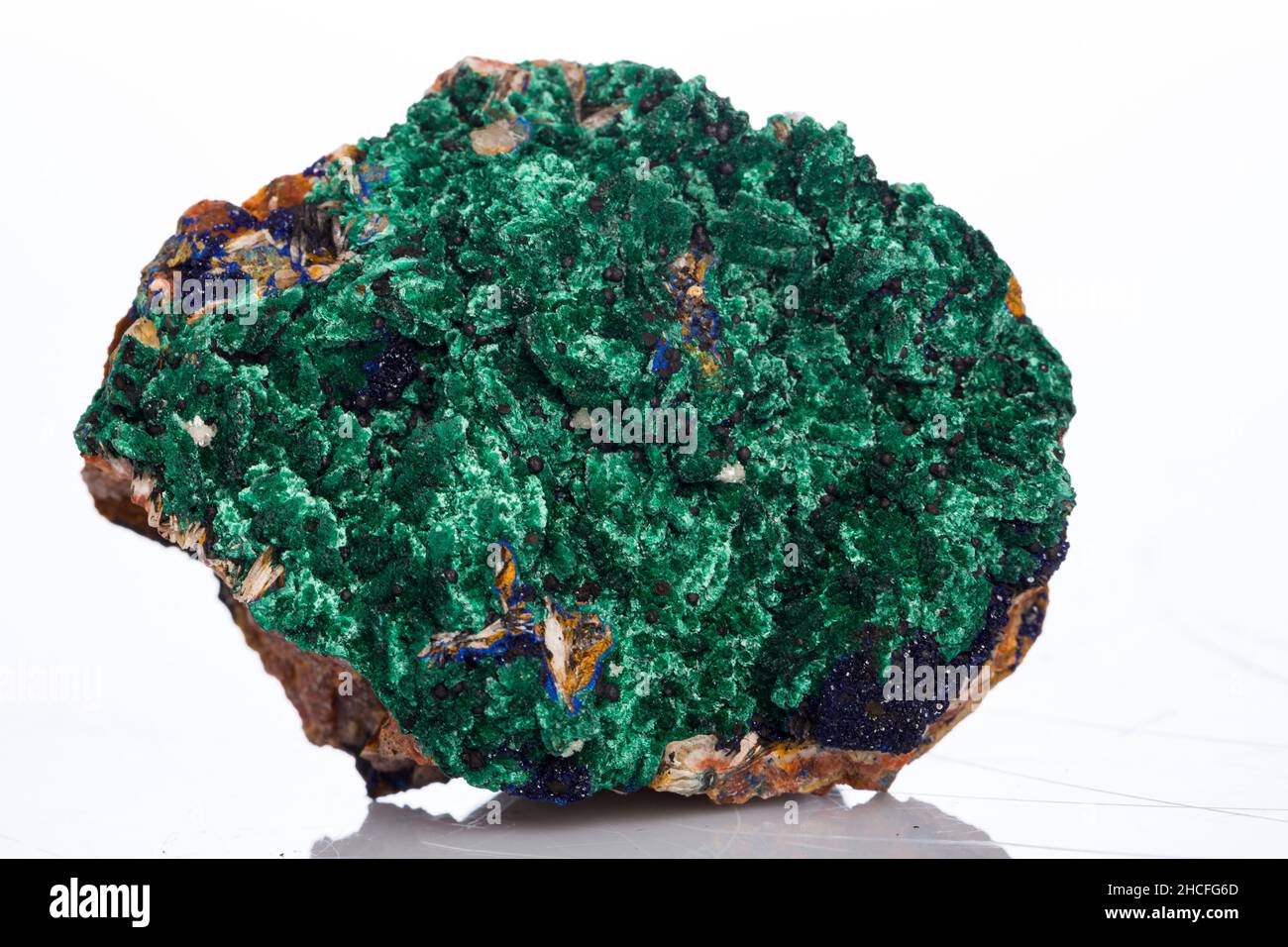 malachite mineral specimen stone rock geology gem crystal Stock Photo ...