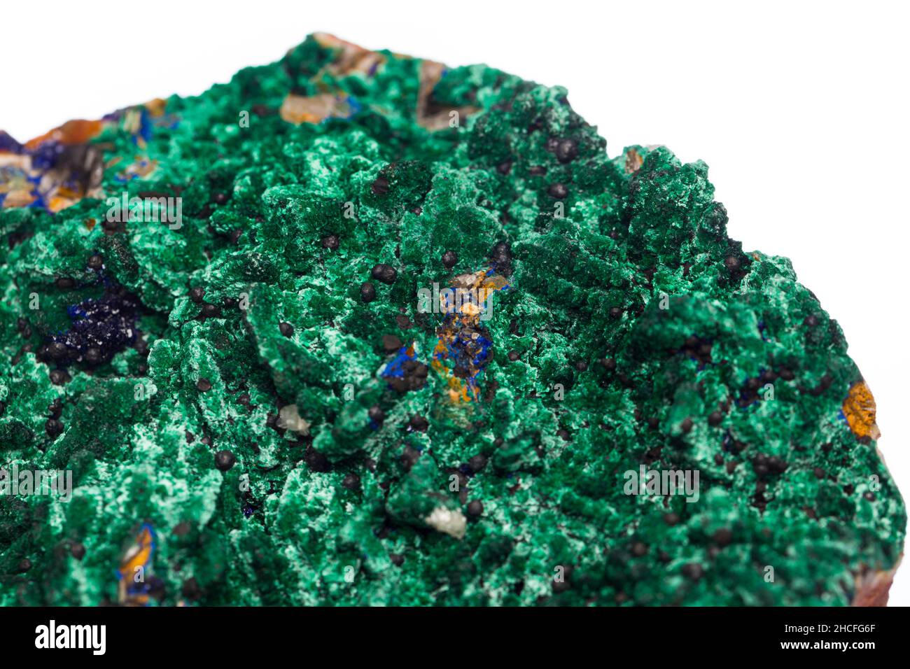 malachite mineral specimen stone rock geology gem crystal Stock Photo ...