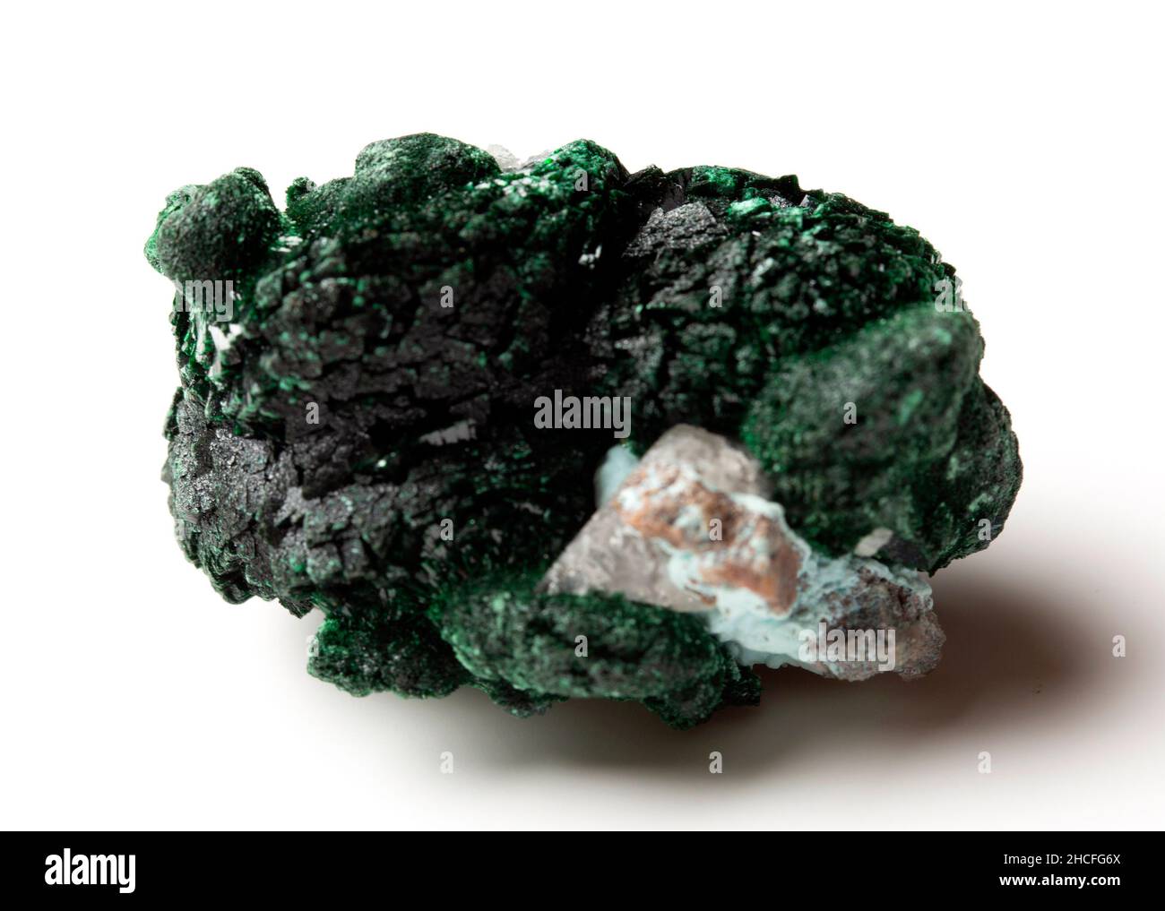 malachite mineral specimen stone rock geology gem crystal Stock Photo ...