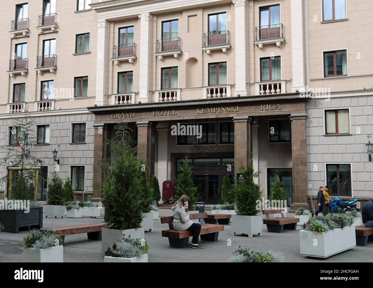 Grand Hotel Kempinski in the city centre of Riga Stock Photo - Alamy