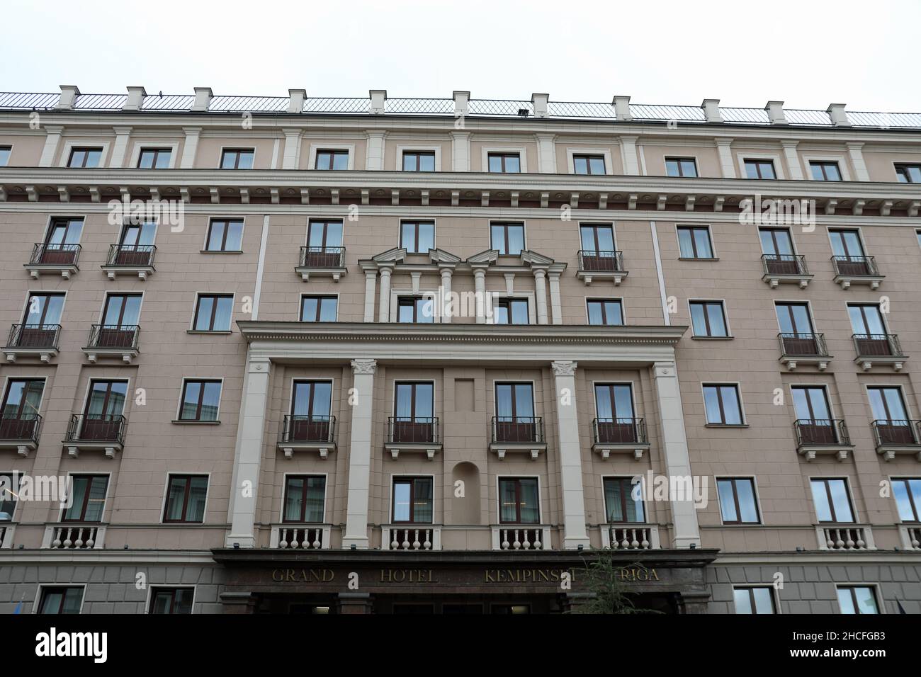 Grand Hotel Kempinski in the city centre of Riga Stock Photo - Alamy