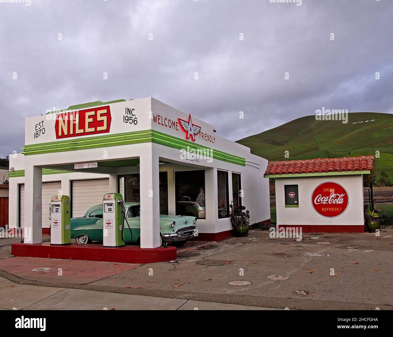 Niles Flying A, formerly Solon Brothers service station now a vintage ...