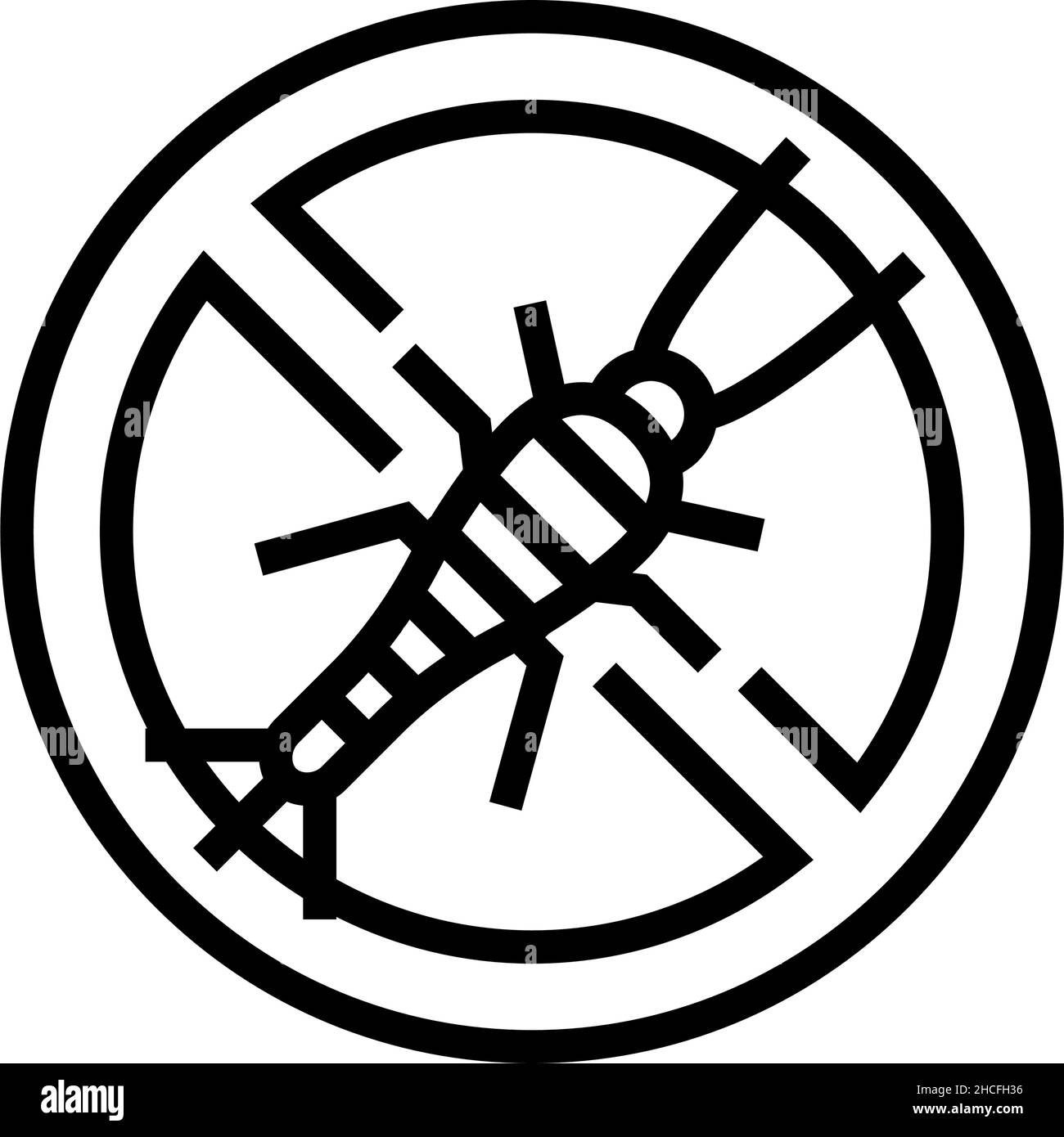 silverfish treatment line icon vector illustration Stock Vector Image ...