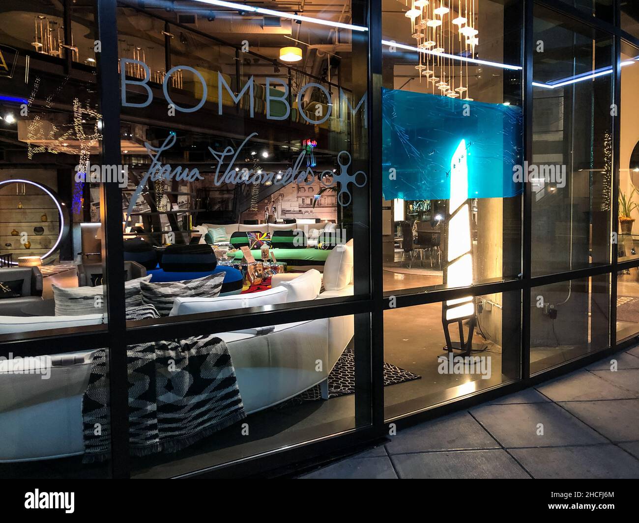 Seattle, USA. 23 Nov, 2020. Smashed out glass downtown Seattle during ...