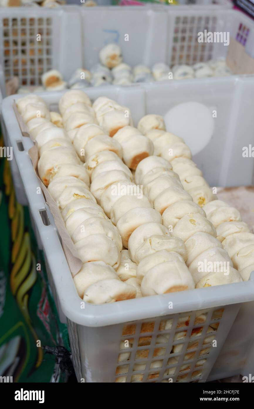 Bakpia pathuk is a popular snack in Yogyakarta, made from chocolate or ...