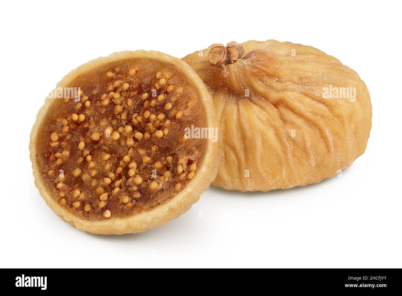 dried fig isolated on white background with clipping path and full ...