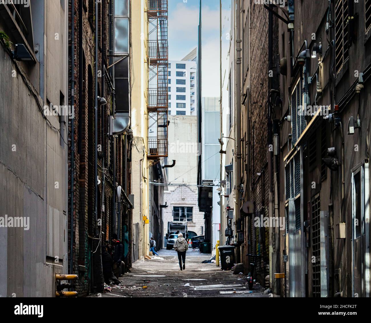 Alley in Downtown Seattle, Washington during the day Stock Photo - Alamy