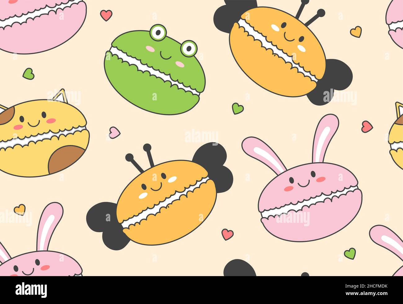 Sweet colorful macaroons Stock Vector Images - Alamy