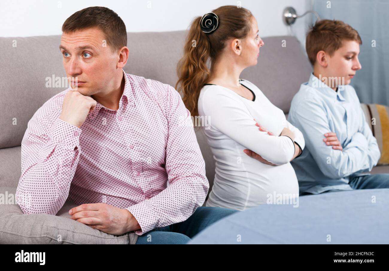 Family members arguing Stock Photo - Alamy