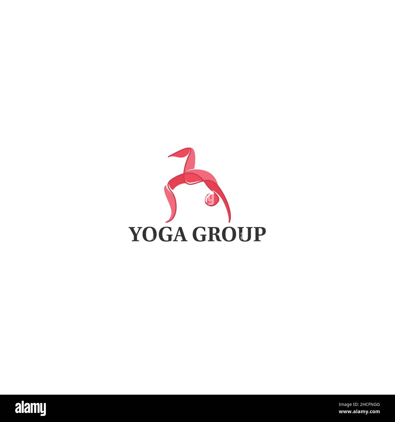 Practice yoga group Stock Vector Images - Alamy