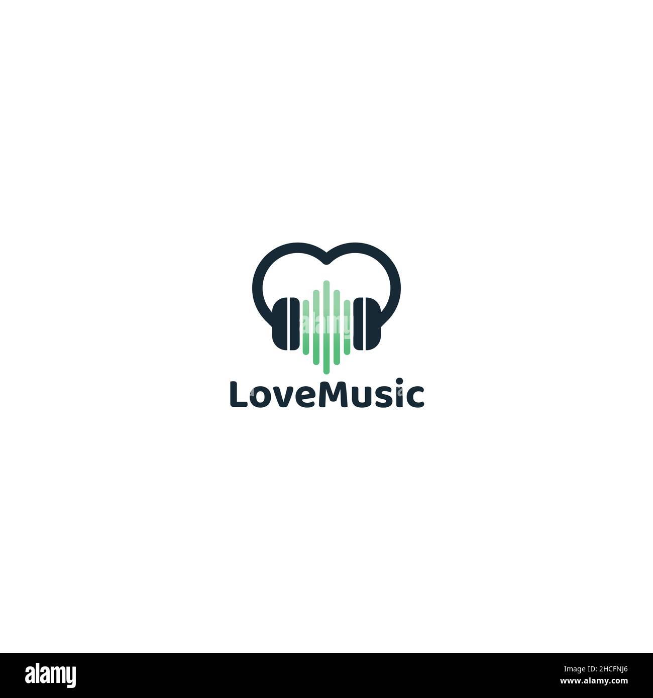 Minimalist design Love Music sing song logo design Stock Vector Image ...