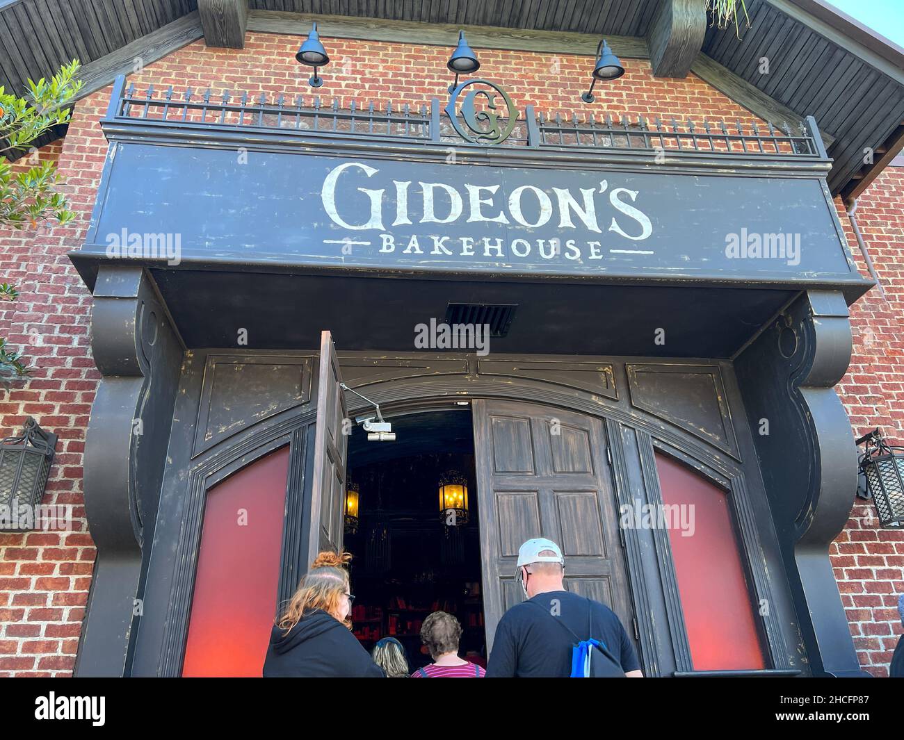 Orlando, FL USA - November 27, 2021: The sign on the exterior of Gideon ...