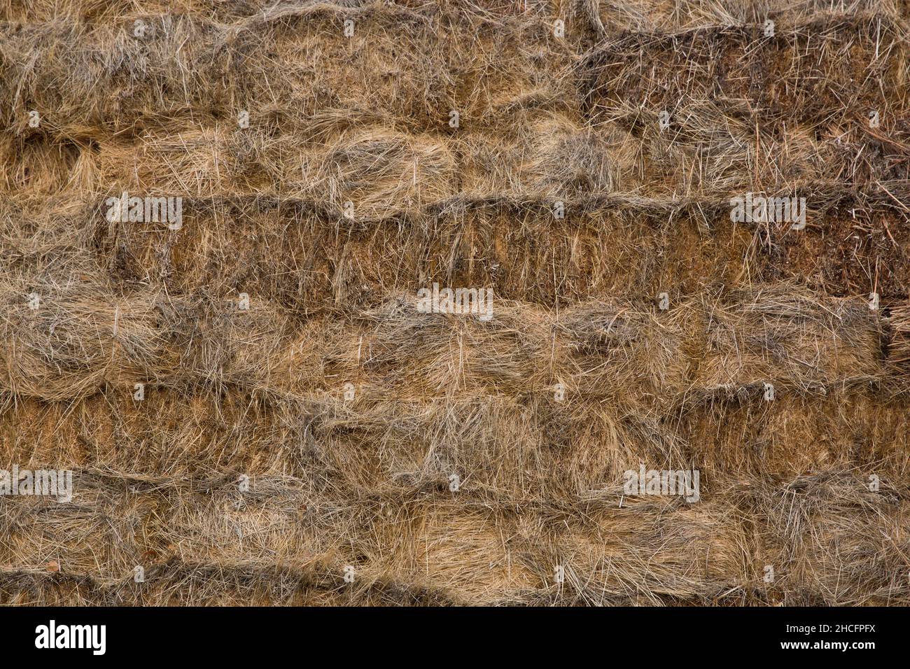 The brown hay on top view for background Stock Photo - Alamy