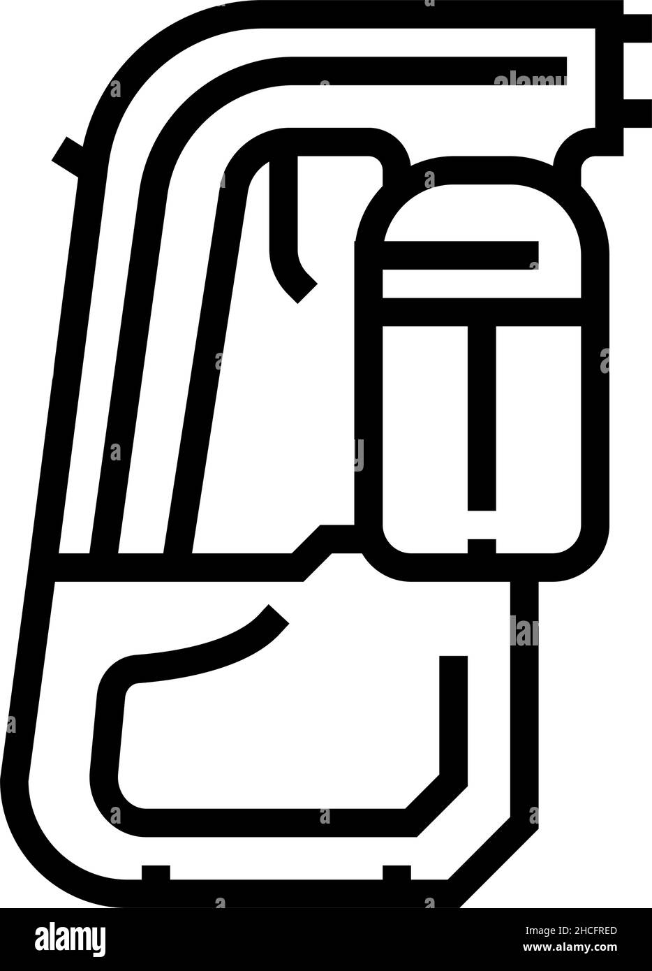 tan spray machine line icon vector illustration Stock Vector Image ...