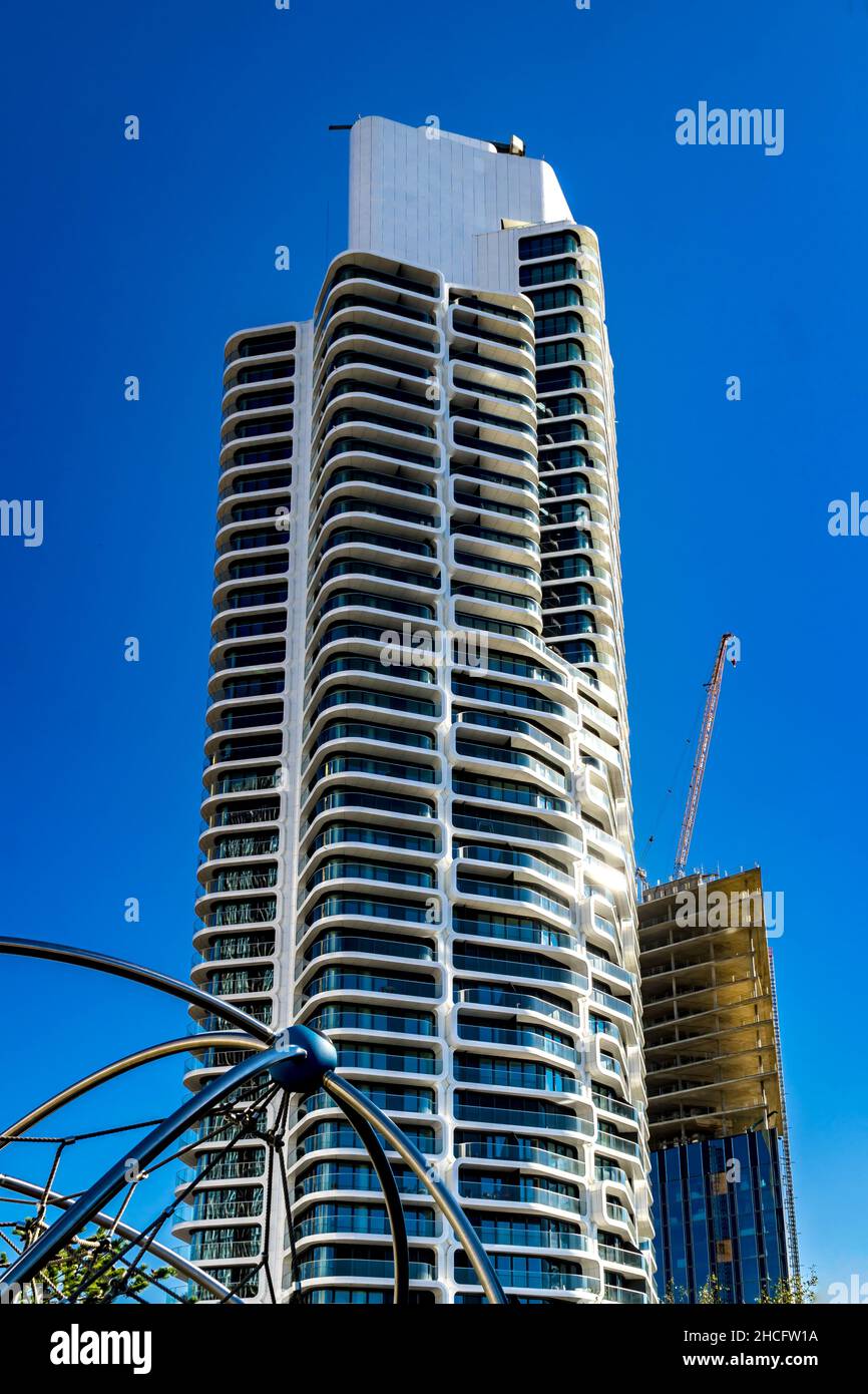 FRANKFURT, GERMANY - October 09, 2021: The "Grand Tower", completed in ...