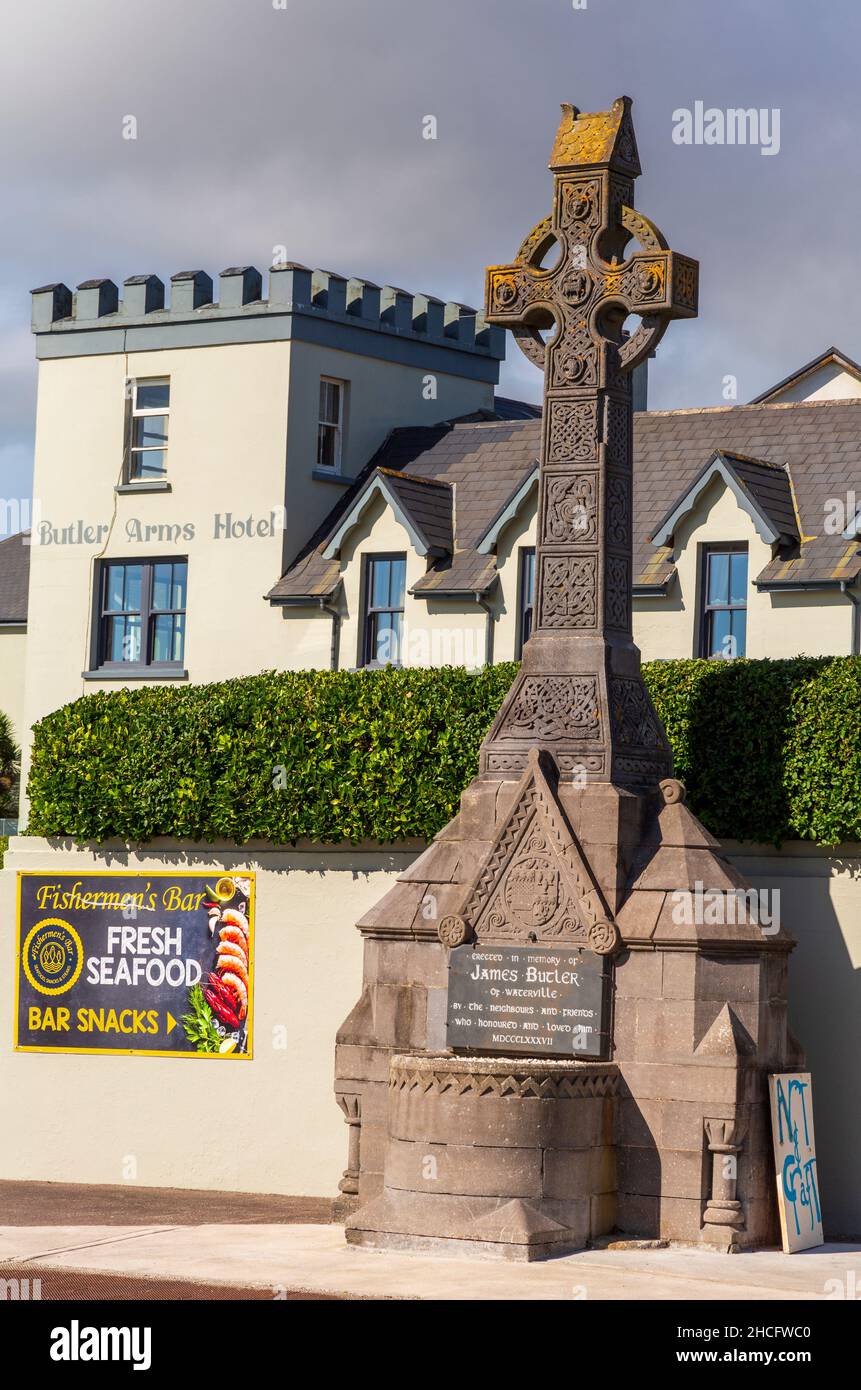 Butler Arms Hotel, Waterville Town, County Kerry, Ireland Stock Photo ...