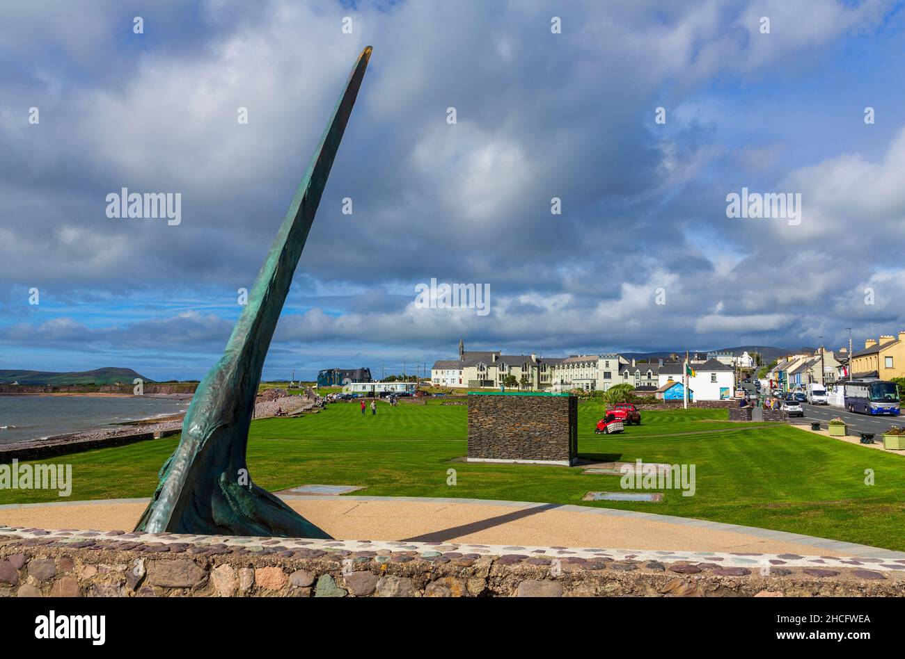 Arthach Dana Sculpture, Waterville Town, County Kerry, Ireland Stock ...