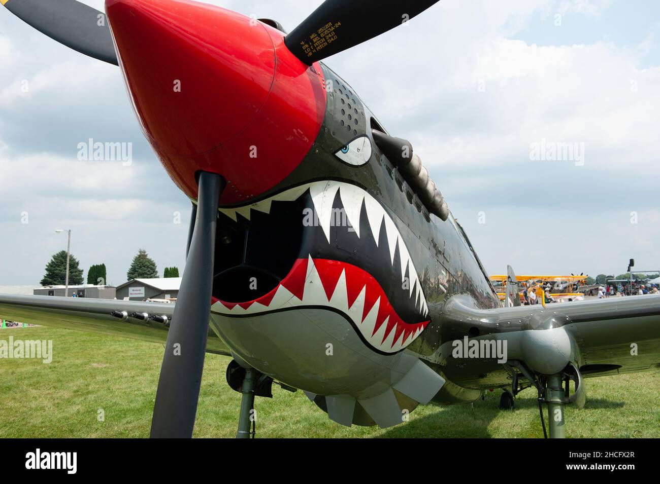 Airplane - P-51 Mustang Fighter from WWII with a funny face in Oshkosh ...