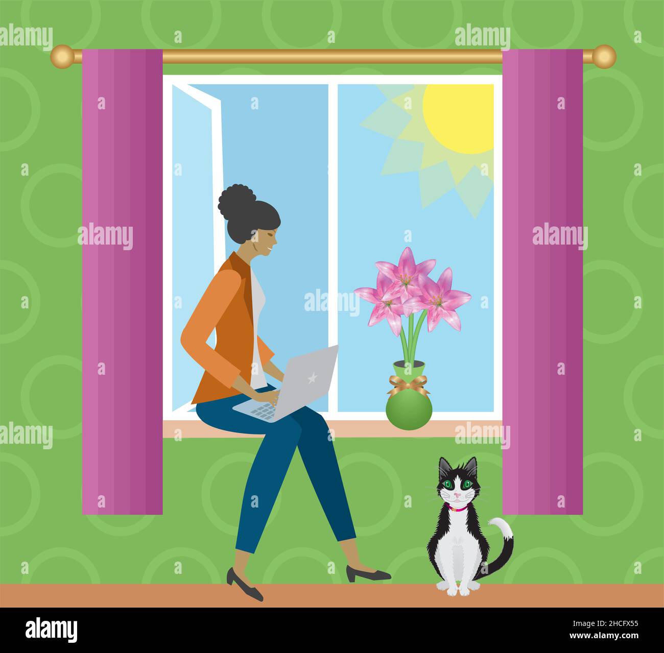 Working photo concept Stock Vector Images - Alamy