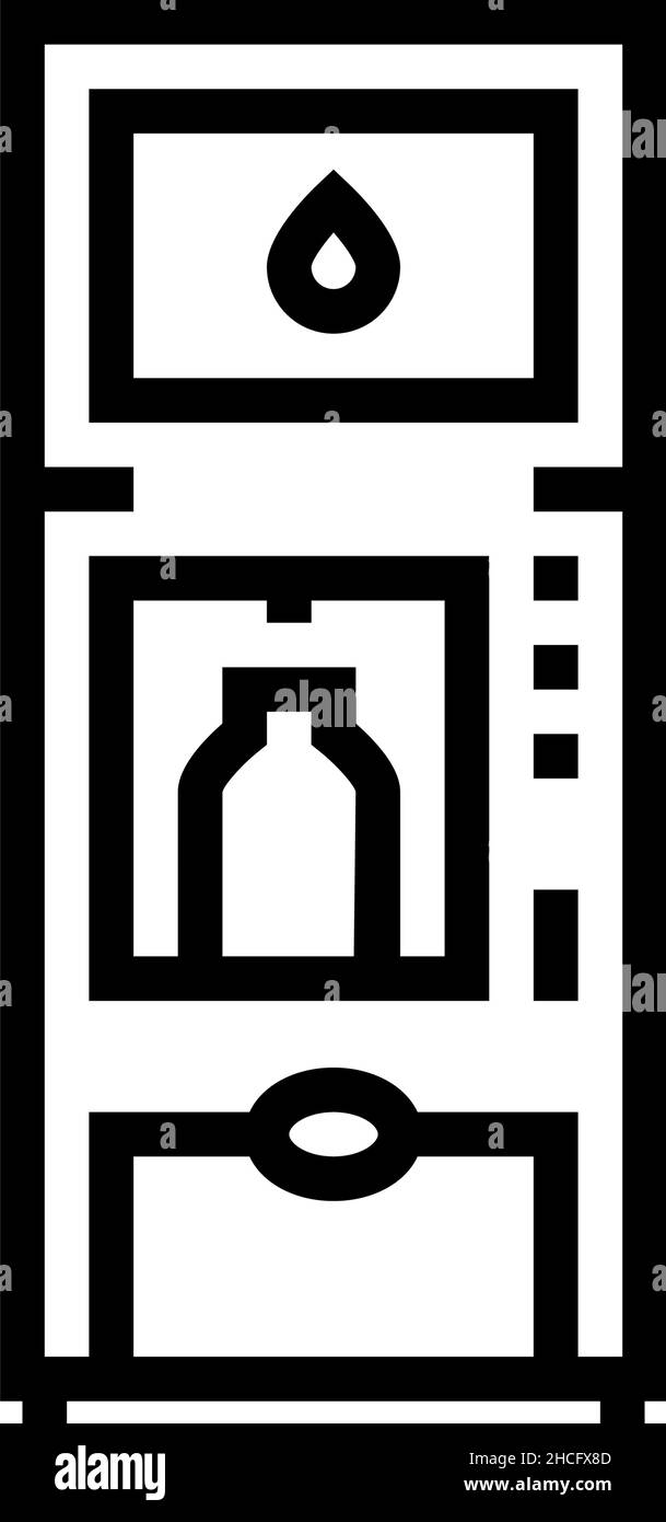 water vending machines line icon vector illustration Stock Vector Image ...