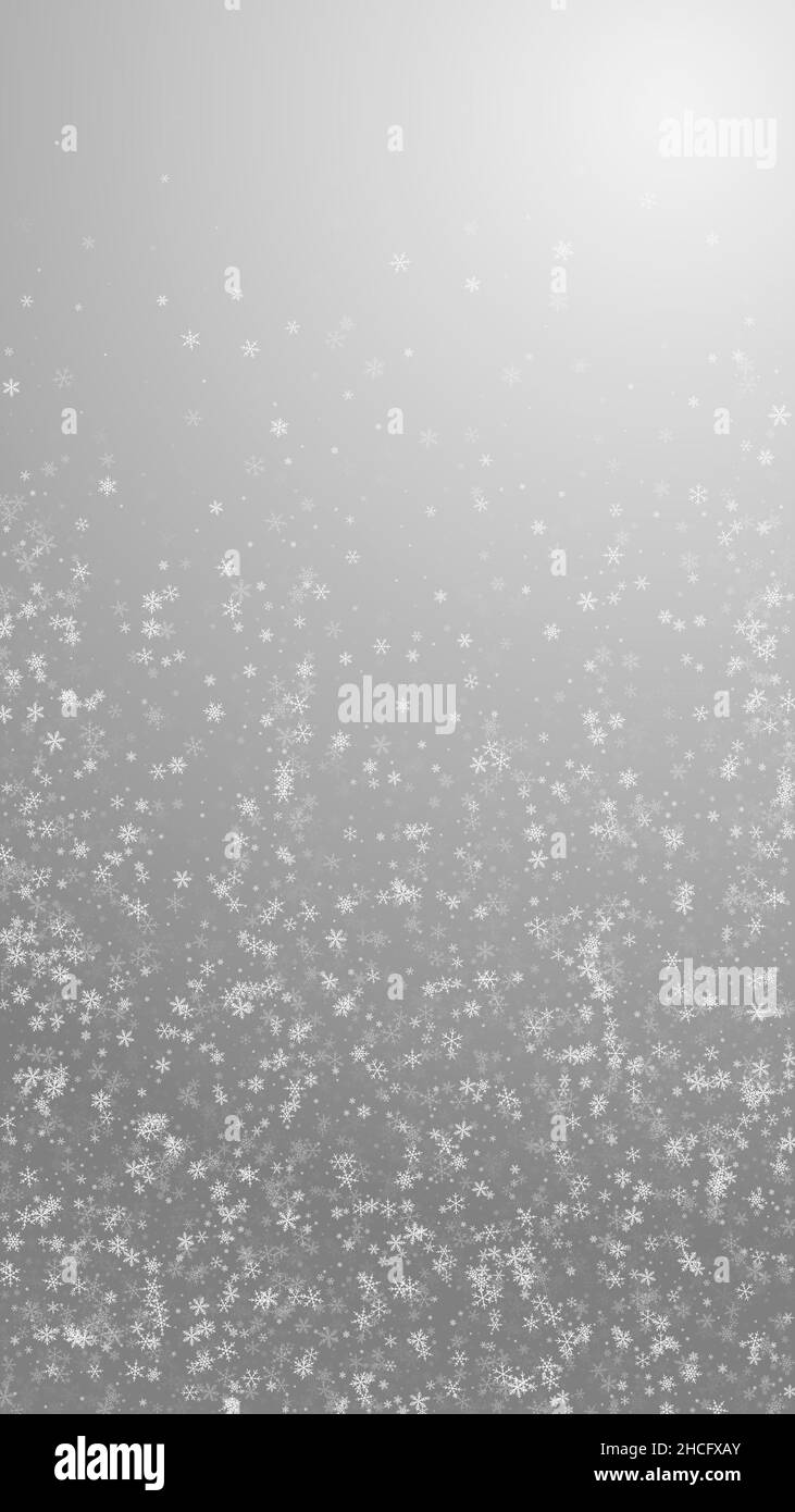 Beautiful snowfall Christmas background. Subtle flying snow flakes and ...