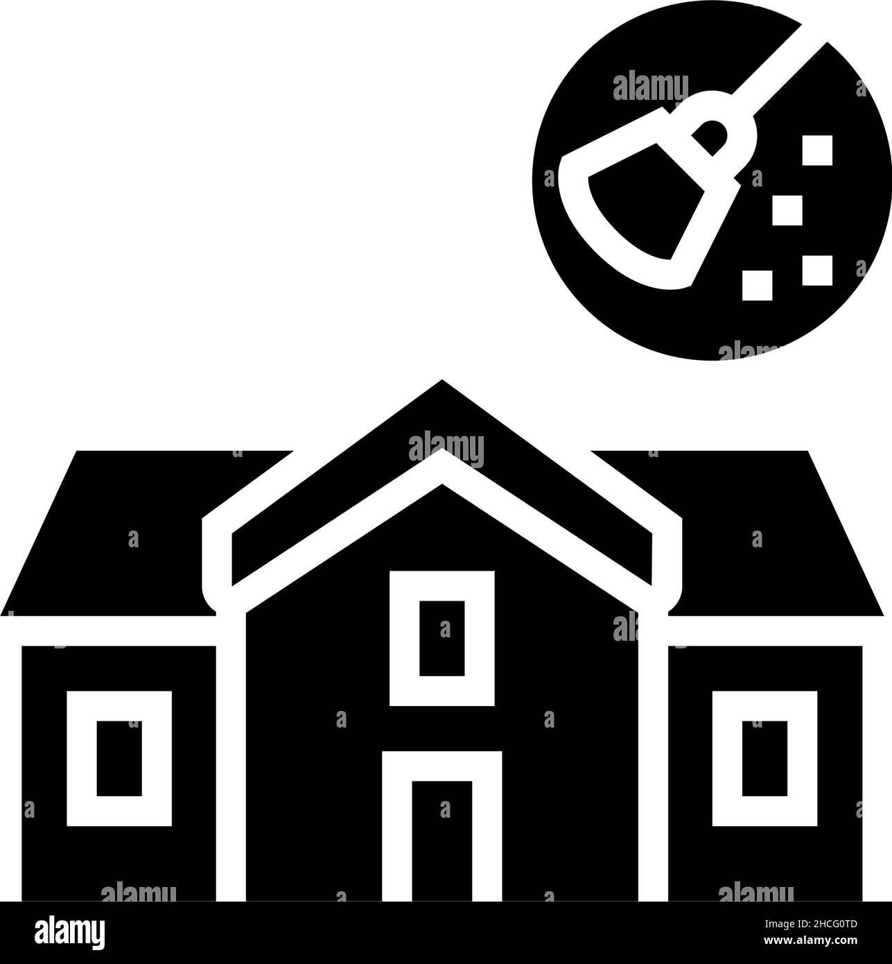 home organizing glyph icon vector illustration Stock Vector Image & Art ...