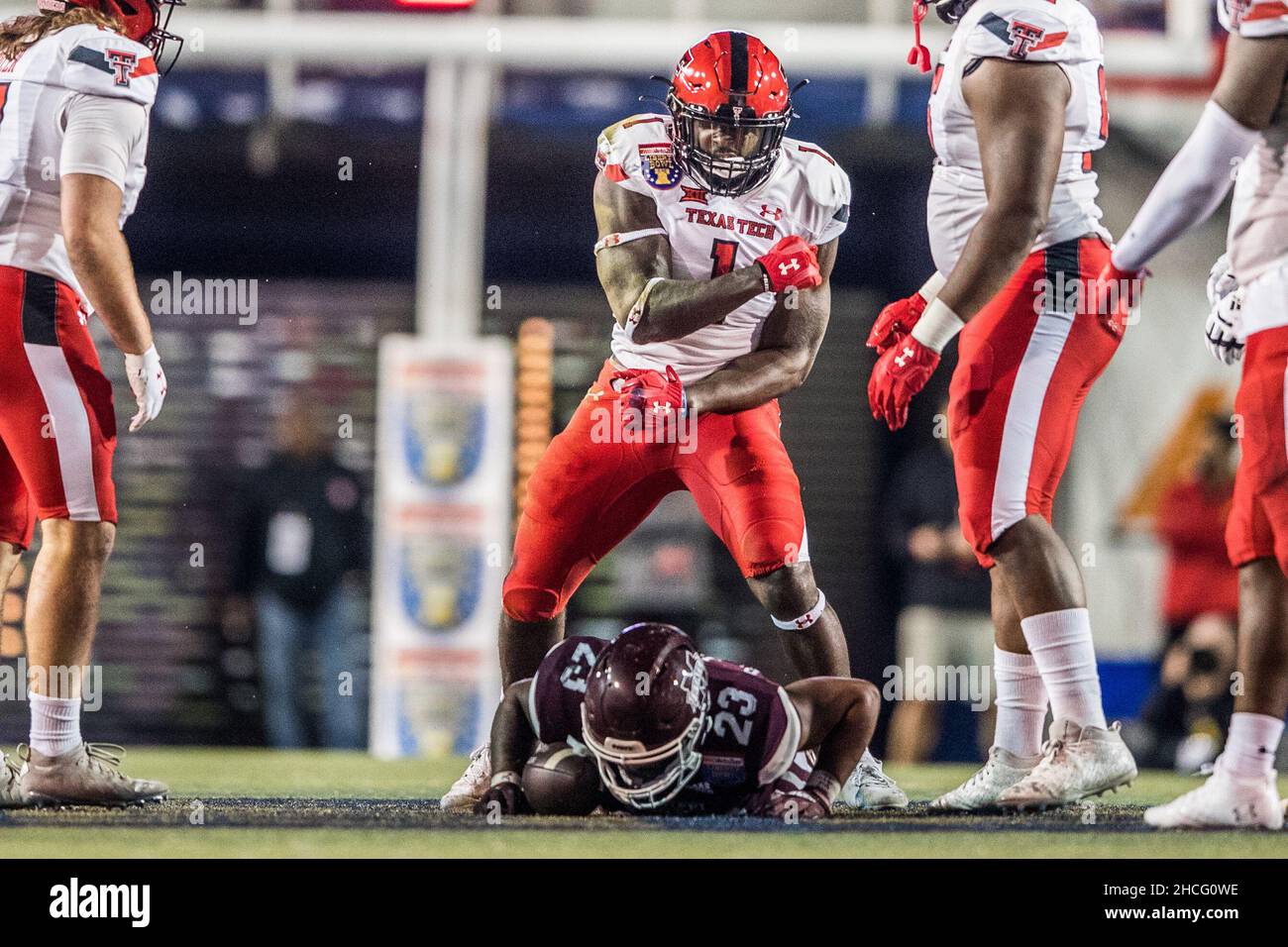 December 28, 2021: Texas Tech Red Raiders linebacker Krishon ...