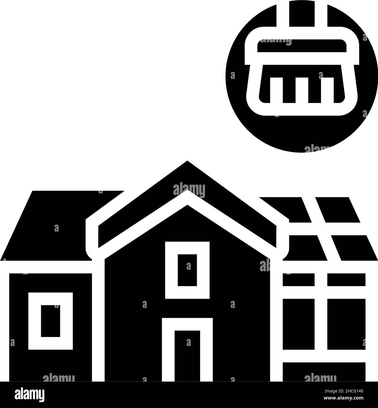 conservatory cleaning glyph icon vector illustration Stock Vector Image ...