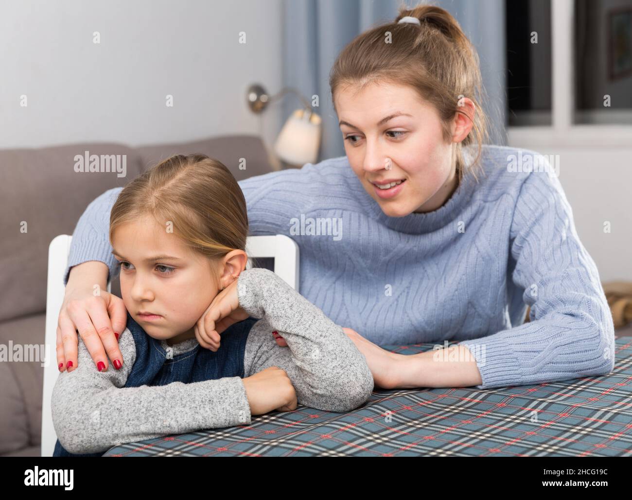 Mother ashamed daughter hi-res stock photography and images - Alamy