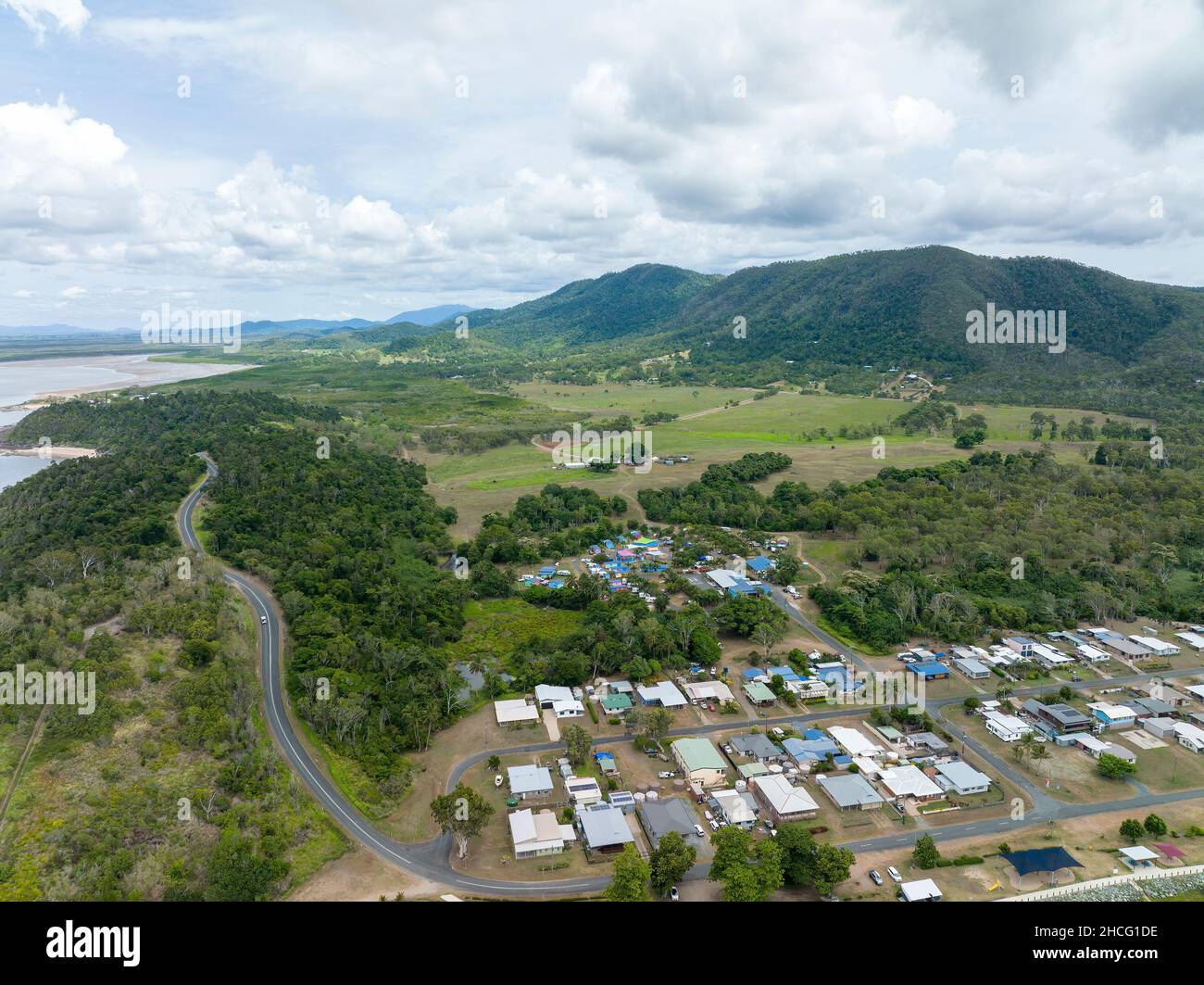 The small seaside township of Conway Beach, Queensland, Australia Stock ...