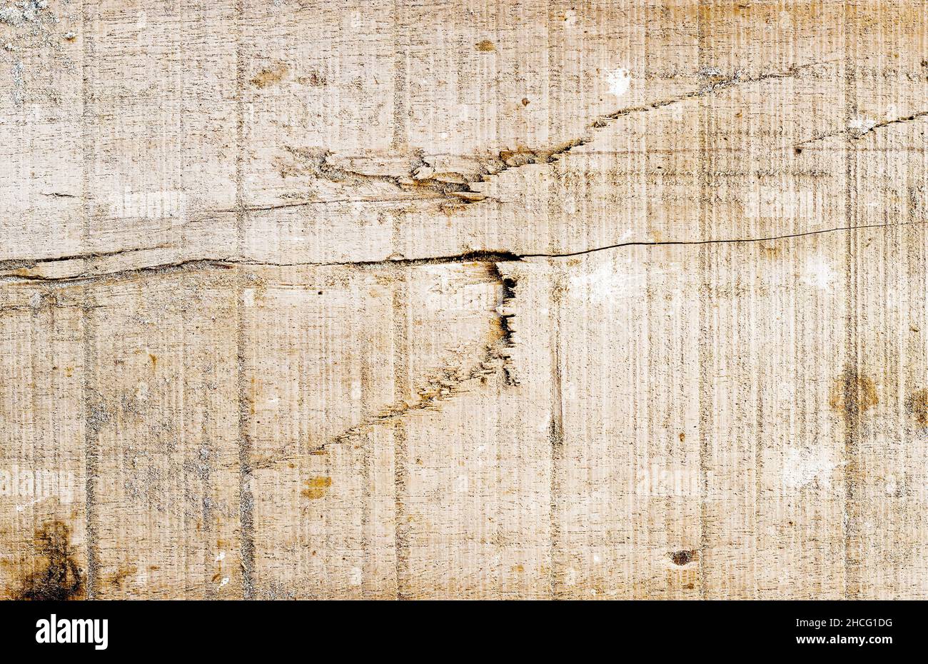 Brown color broken rough timber with crack for texture background Stock ...