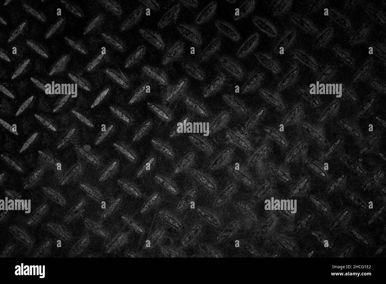 Close up top view of dark rusty slip resistance iron metal sheet for ...