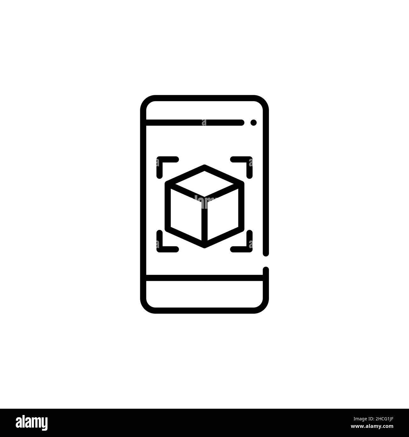 Augmented reality 3d image on a smartphone. Pixel perfect, editable ...