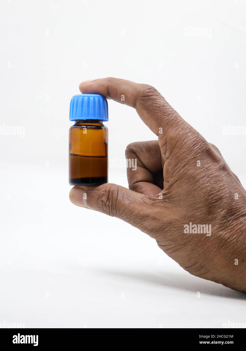 a bottle of medical test sample for testing in hospital laboratories ...