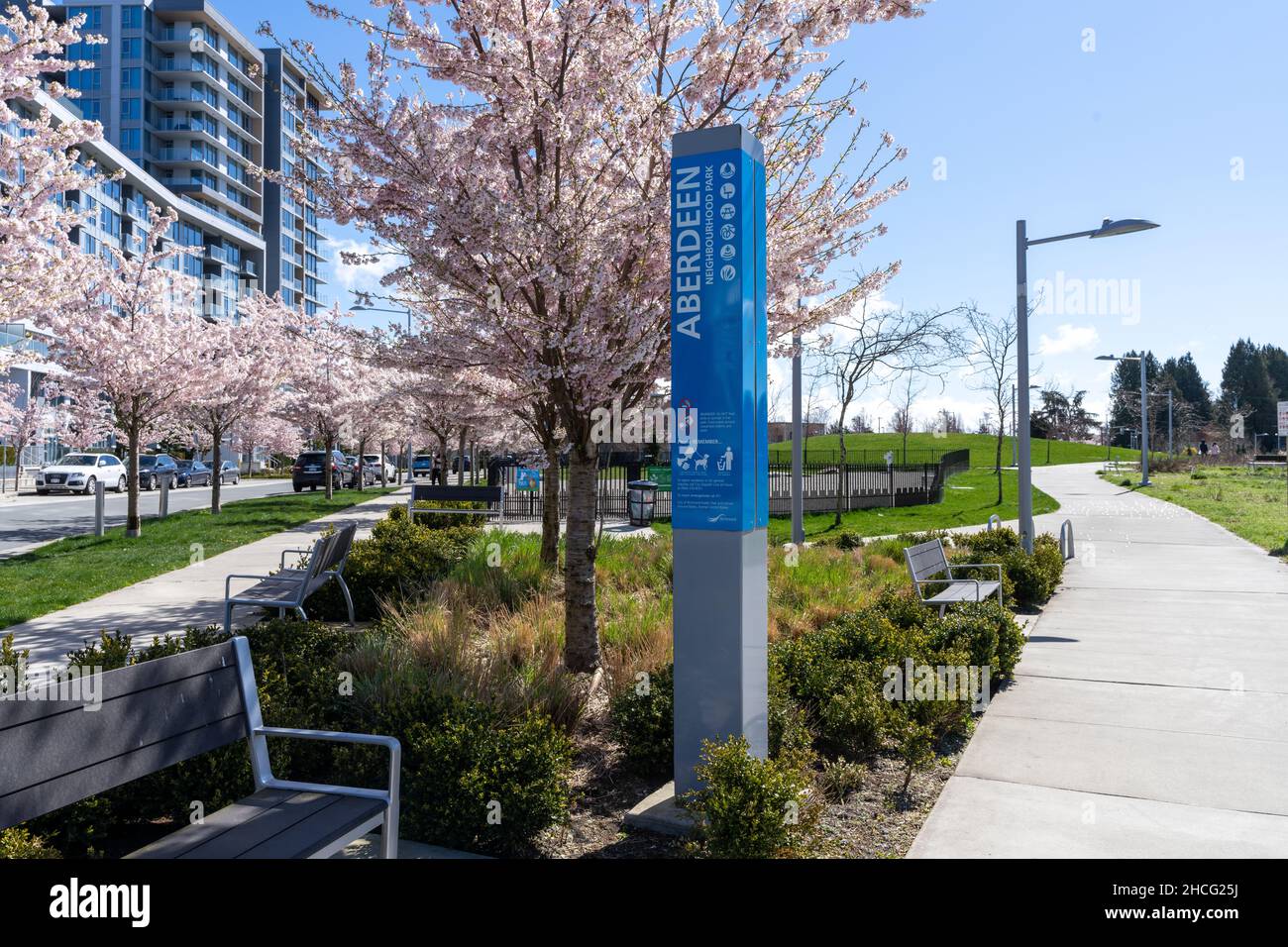 Richmond, BC, Canada - April 4 2021 : Aberdeen Neighbourhood Park in ...