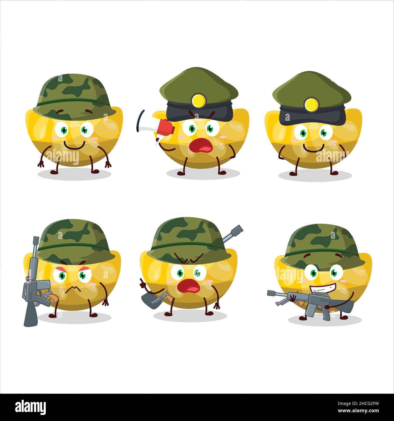 A charming soldier orange gummy candy cartoon picture bring a gun ...