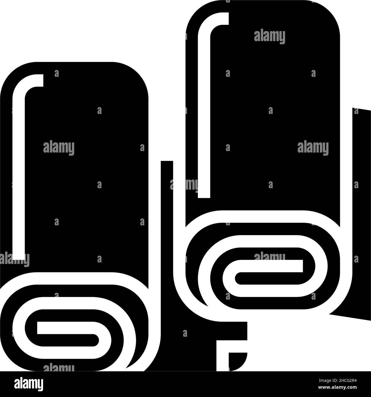 fabric silk glyph icon vector illustration Stock Vector Image & Art - Alamy