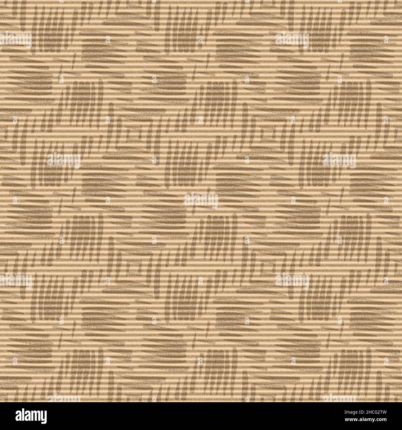 Ecru recycled corrugated pulp card paper texture. Ribbed plain neutral ...