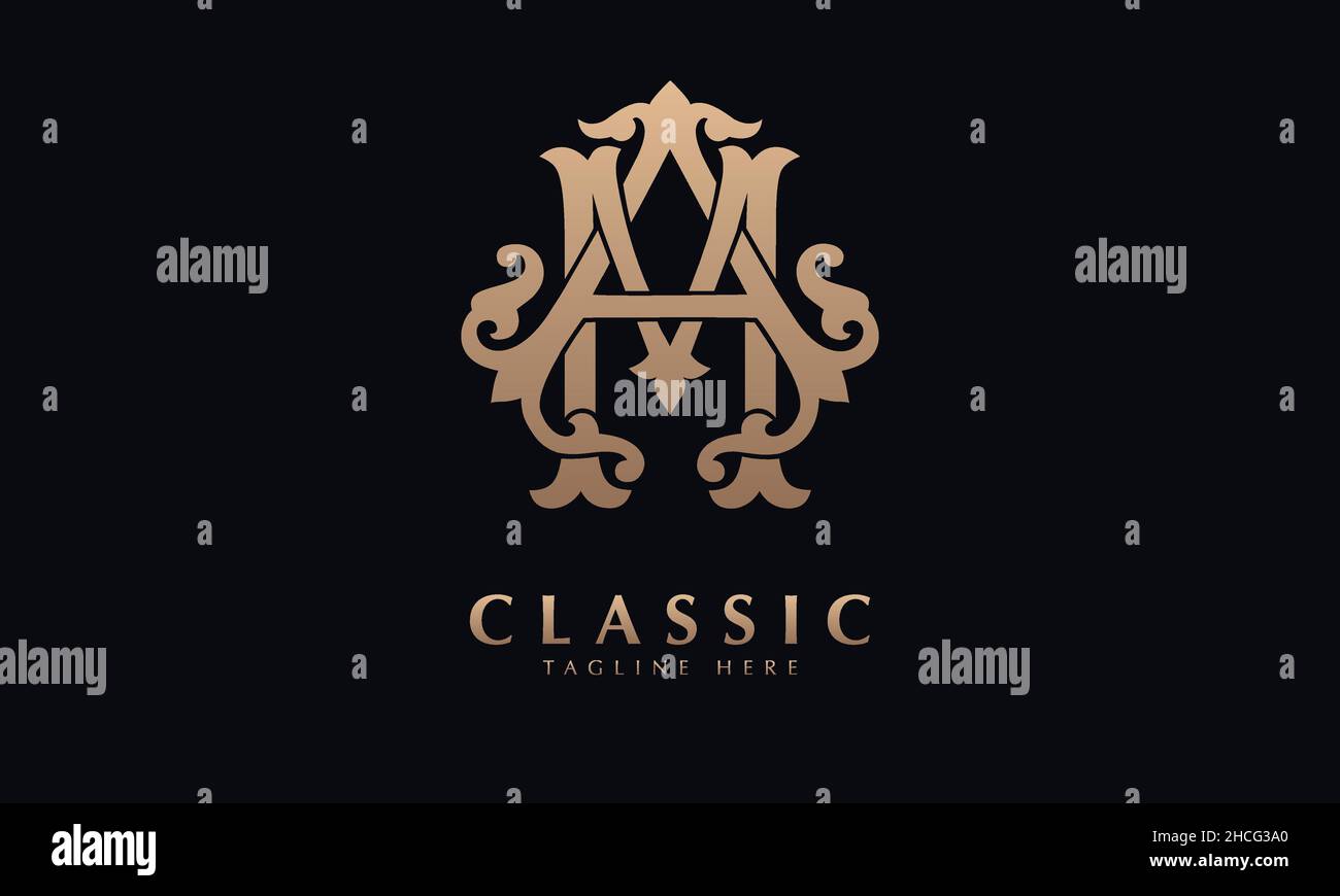 Ma initials logo Stock Vector Images - Alamy