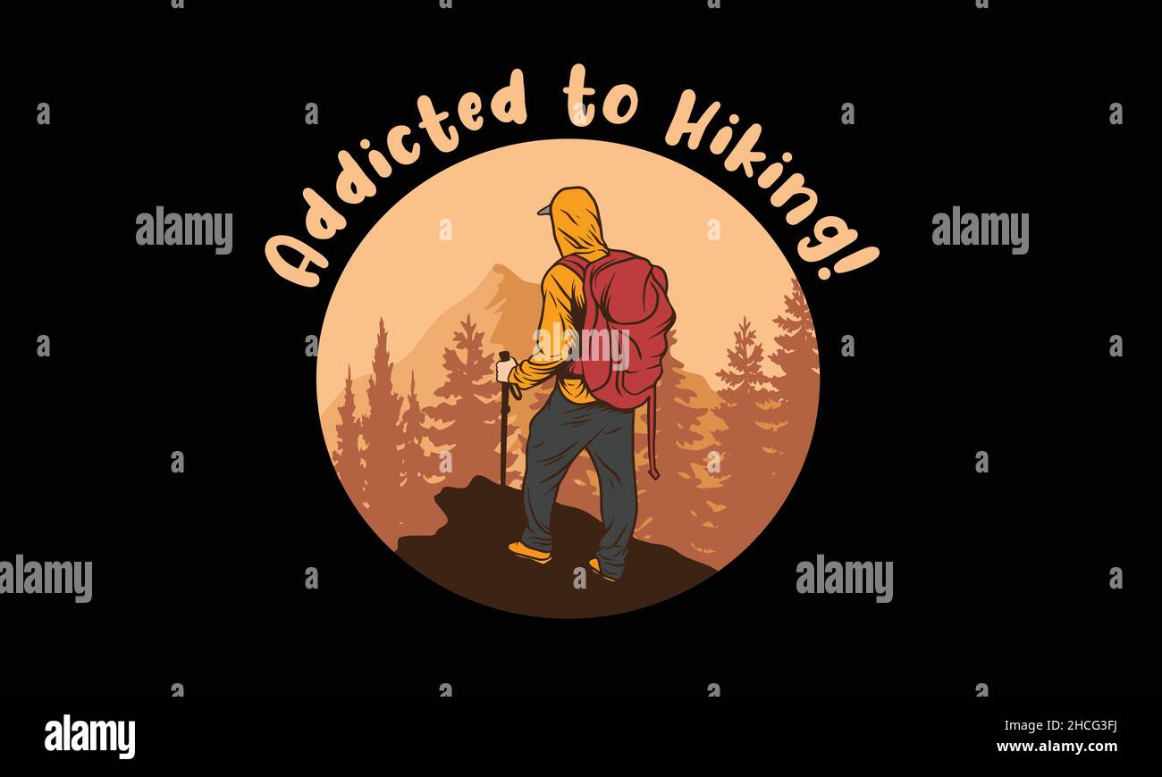 Hiking text font hi-res stock photography and images - Alamy
