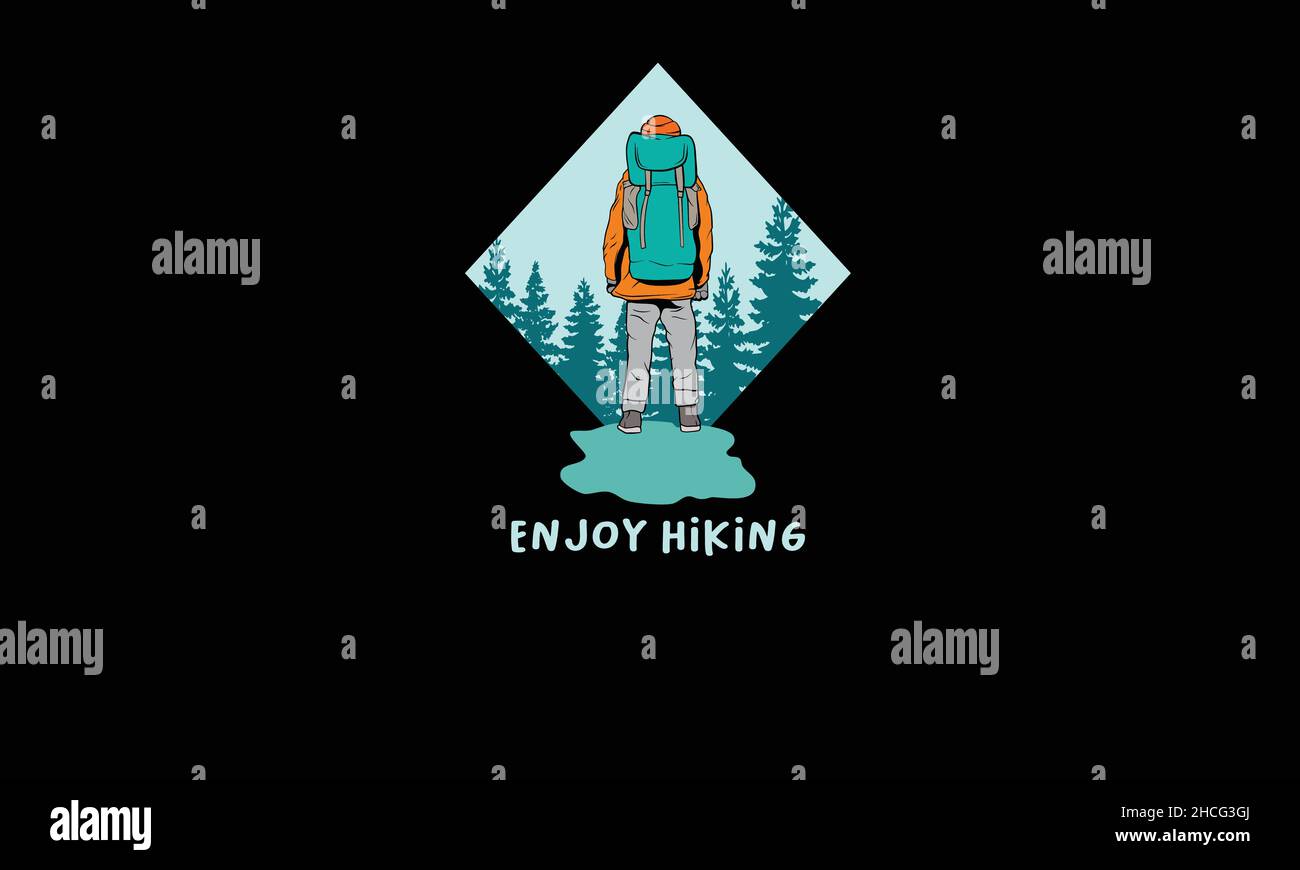 Hiking text font hi-res stock photography and images - Alamy