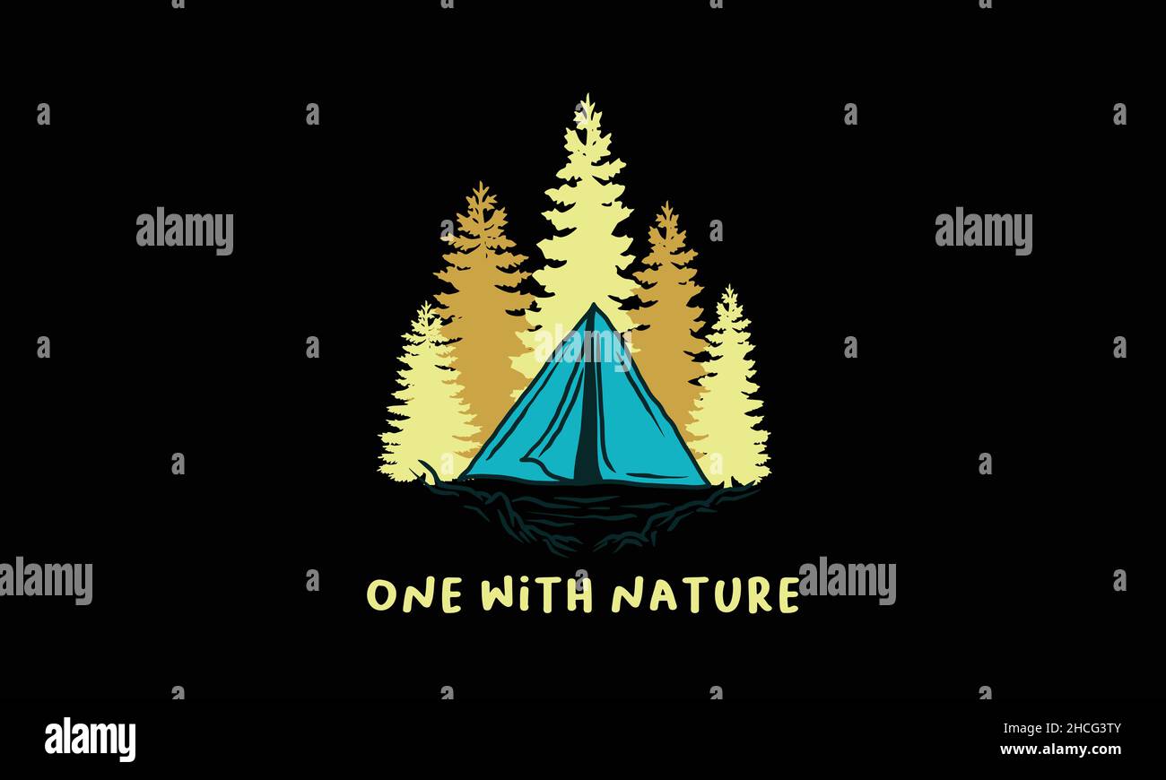 One with nature Stock Vector Images - Alamy