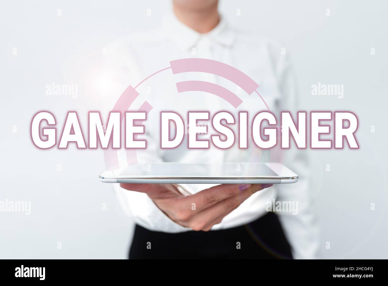 Inspiration showing sign Game Designer. Word Written on Campaigner ...