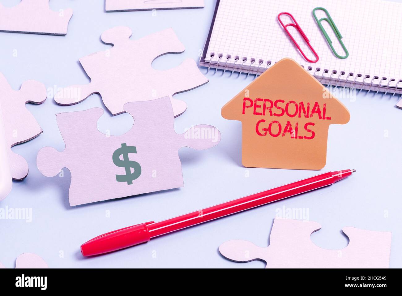 Conceptual display Personal Goals. Business idea Target set by a person ...