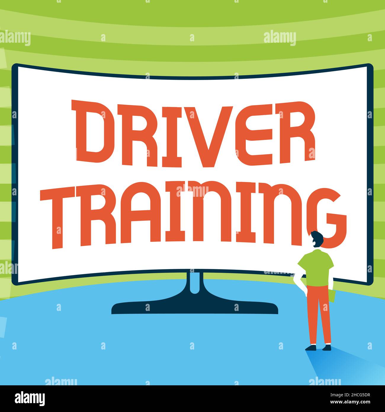 Conceptual display Driver Training. Word Written on prepares a new ...