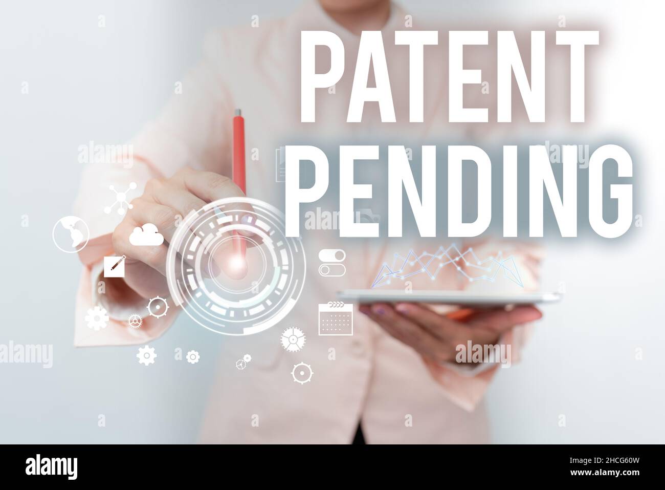Text showing inspiration Patent Pending. Business idea Request already ...