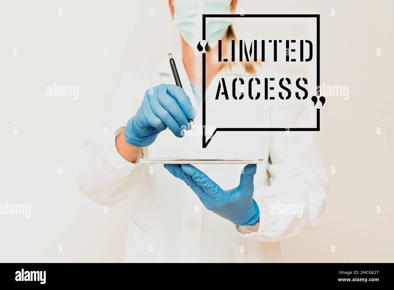 Inspiration showing sign Limited Access. Word Written on Having access ...